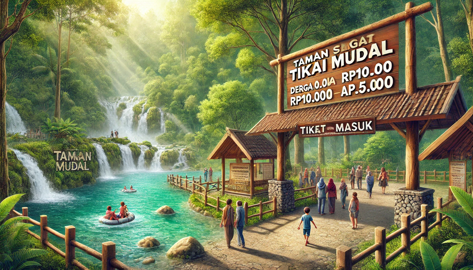 Harga Tiket Masuk Taman Sungai Mudal Wisata Alam Menawan